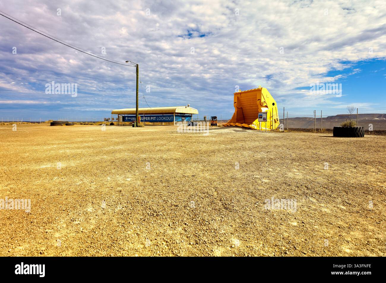 Super pit gold mine lookout area, Kalgoorlie, Western Australia Stock ...
