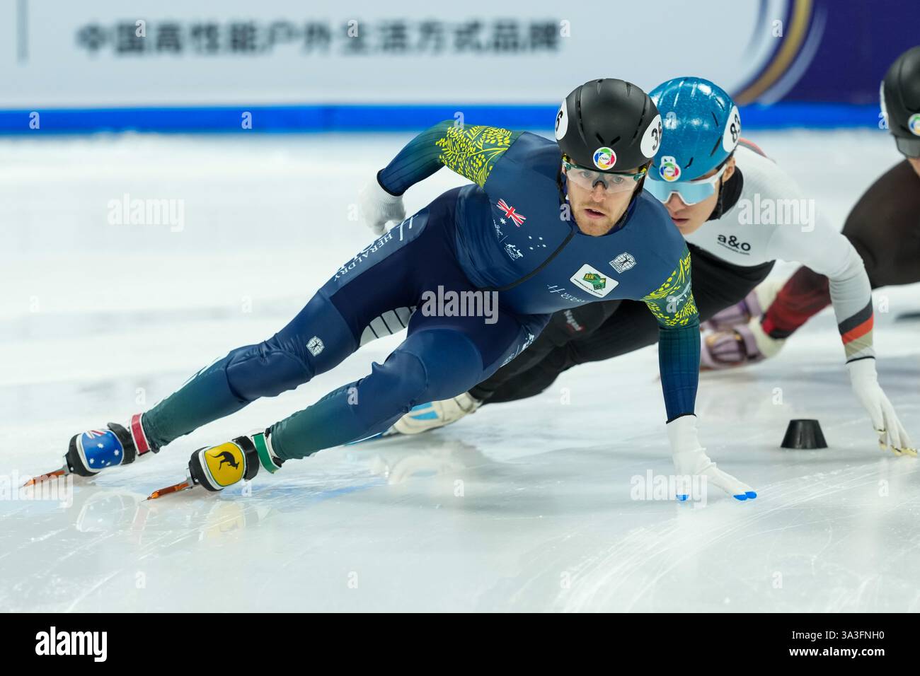 BEIJING, CHINA - MARCH 16: Brendan Corey of Australia, Yanghun Ben Jung ...