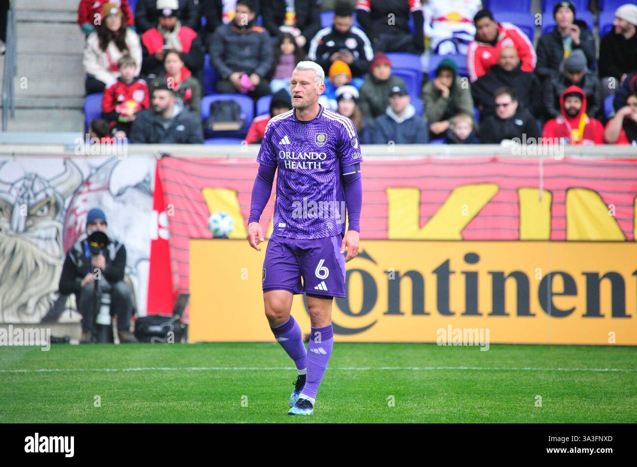 Harrison, USA. 15th Mar, 2025. Orlando City defender Robin Jansson (6 ...