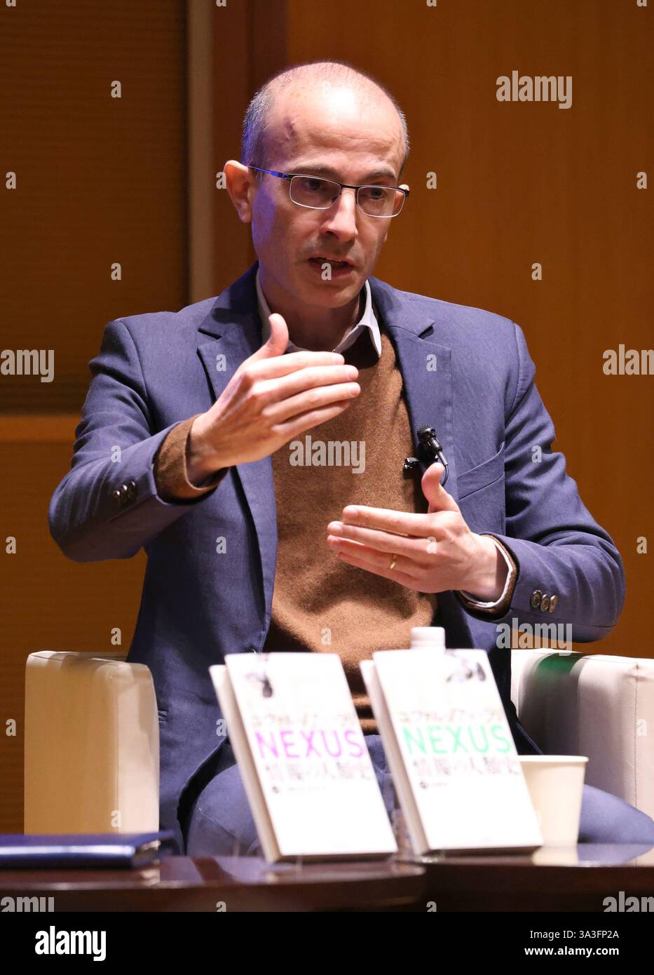 An Israel's historian and philosopher, Yuval Noah Harari, speaks during ...