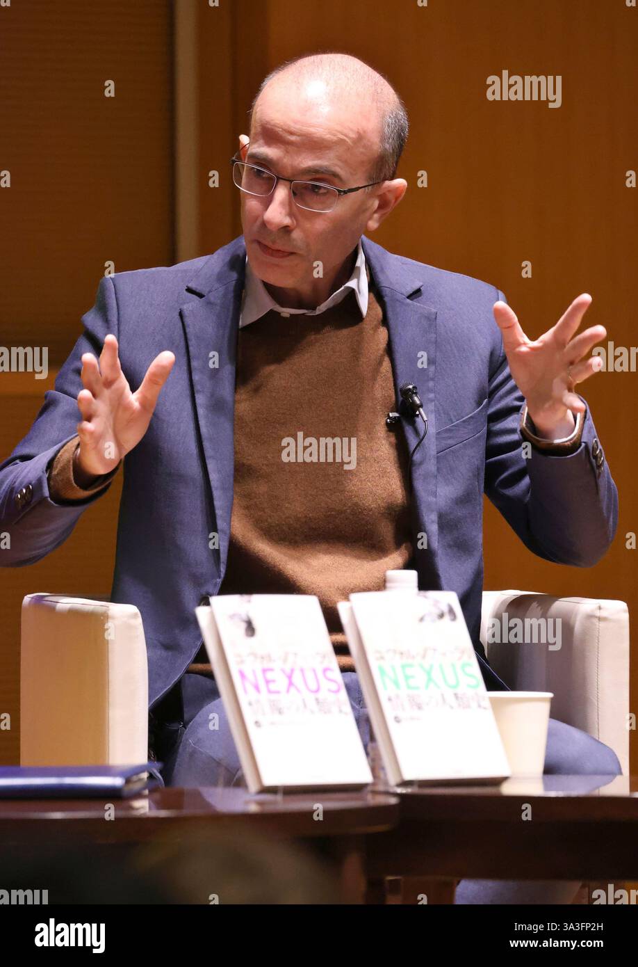 An Israel's historian and philosopher, Yuval Noah Harari, speaks during ...