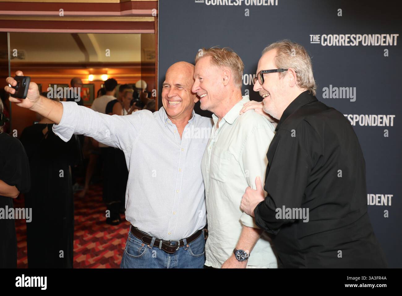 Sydney, Australia. 16th March 2025. L-R: Journalist Peter Greste ...