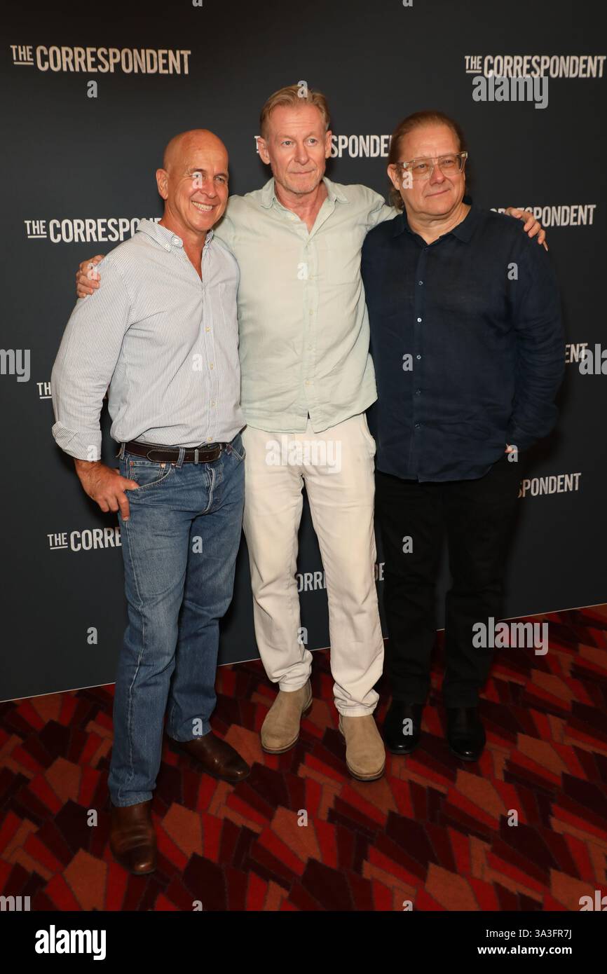 Sydney, Australia. 16th March 2025. L-R: Journalist Peter Greste ...