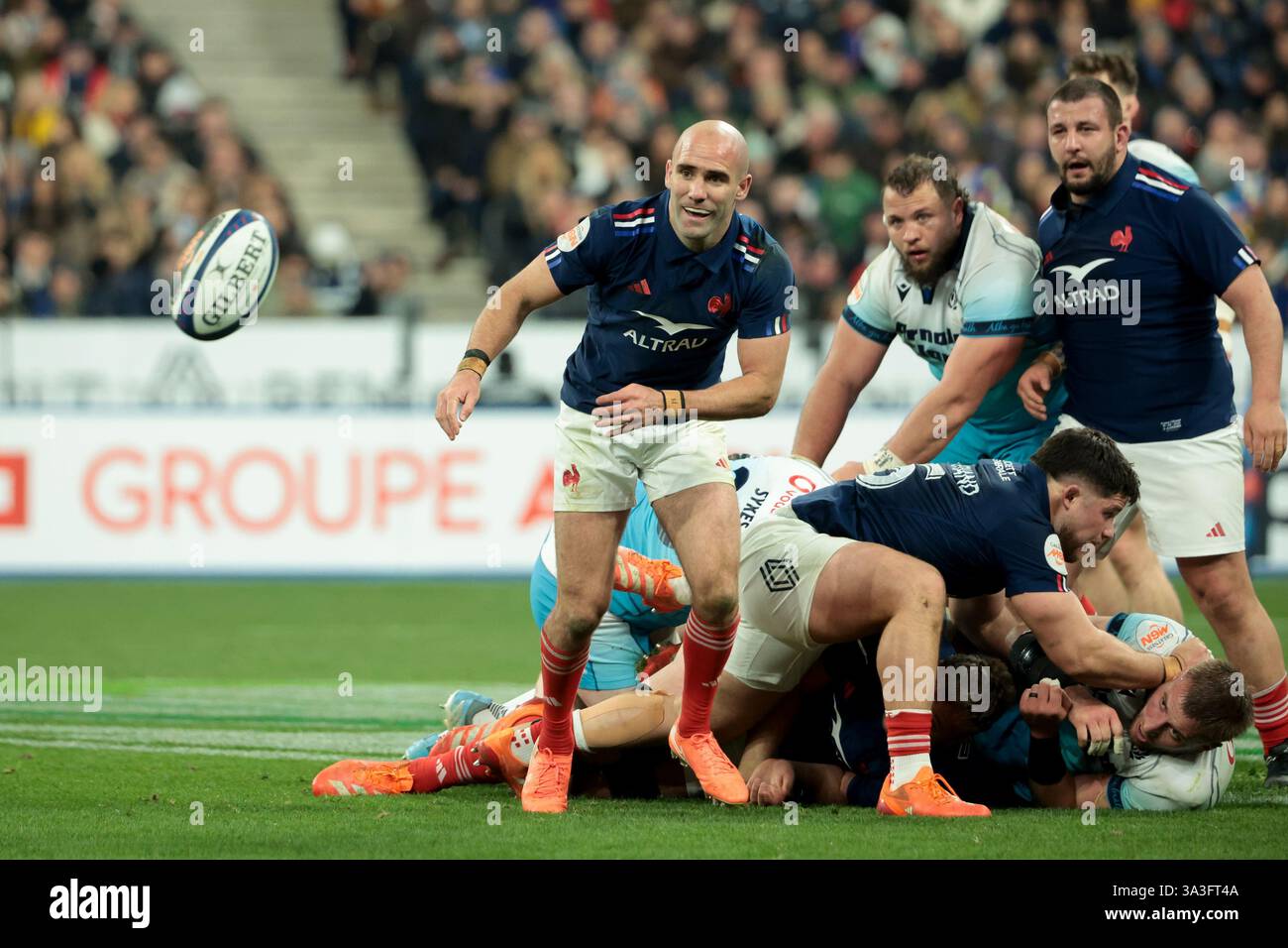 Maxime Lucu of France during the 2025 Six Nations Championship, rugby ...