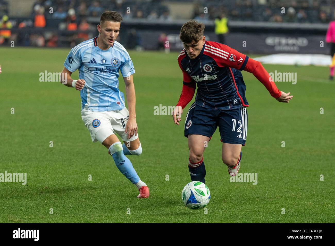 New York, NY, March 1, 2025: Ilay Feingold (12) of New England ...
