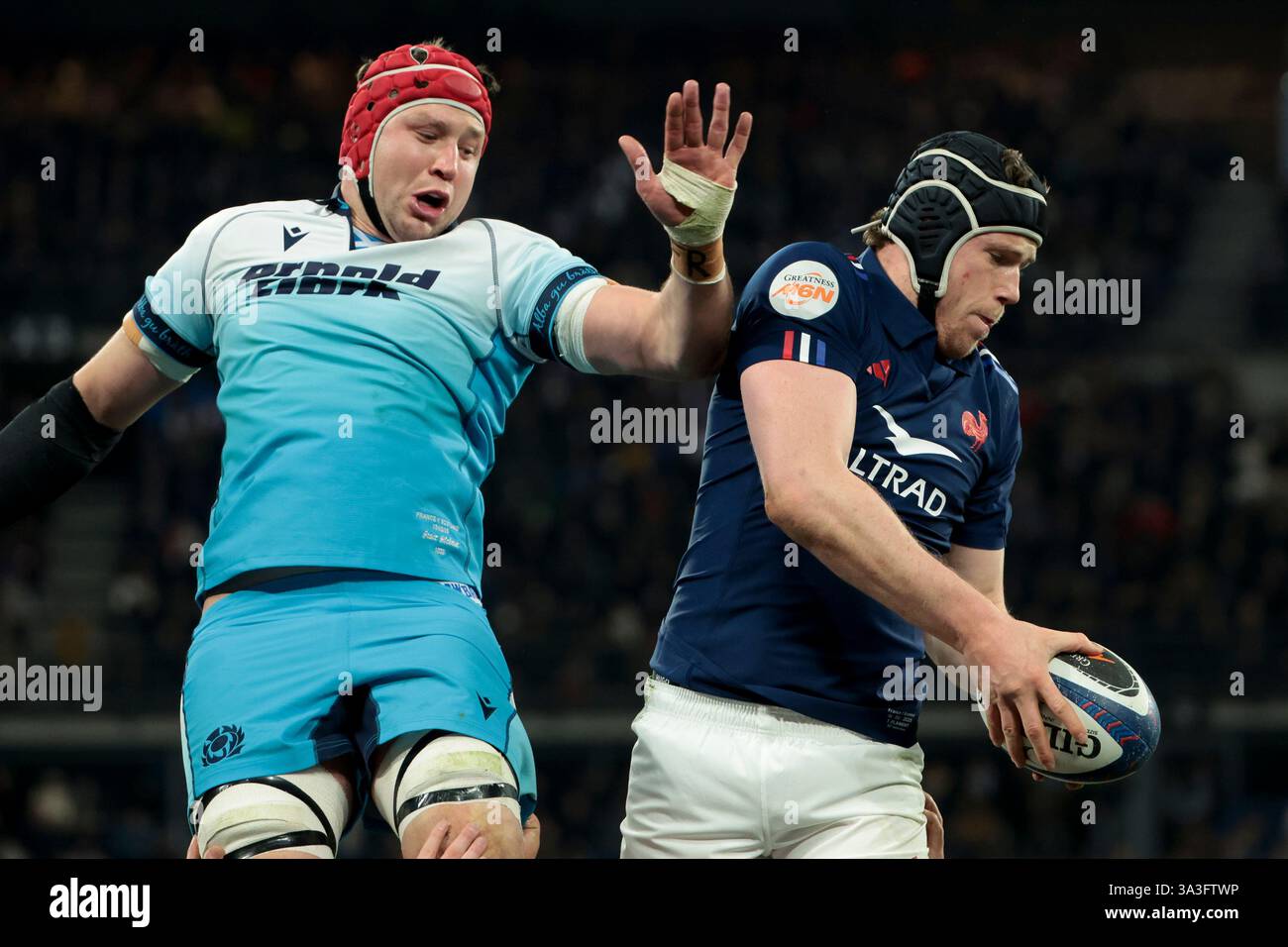Saint Denis, France. 15th Mar, 2025. Grant Gilchrist of Scotland ...