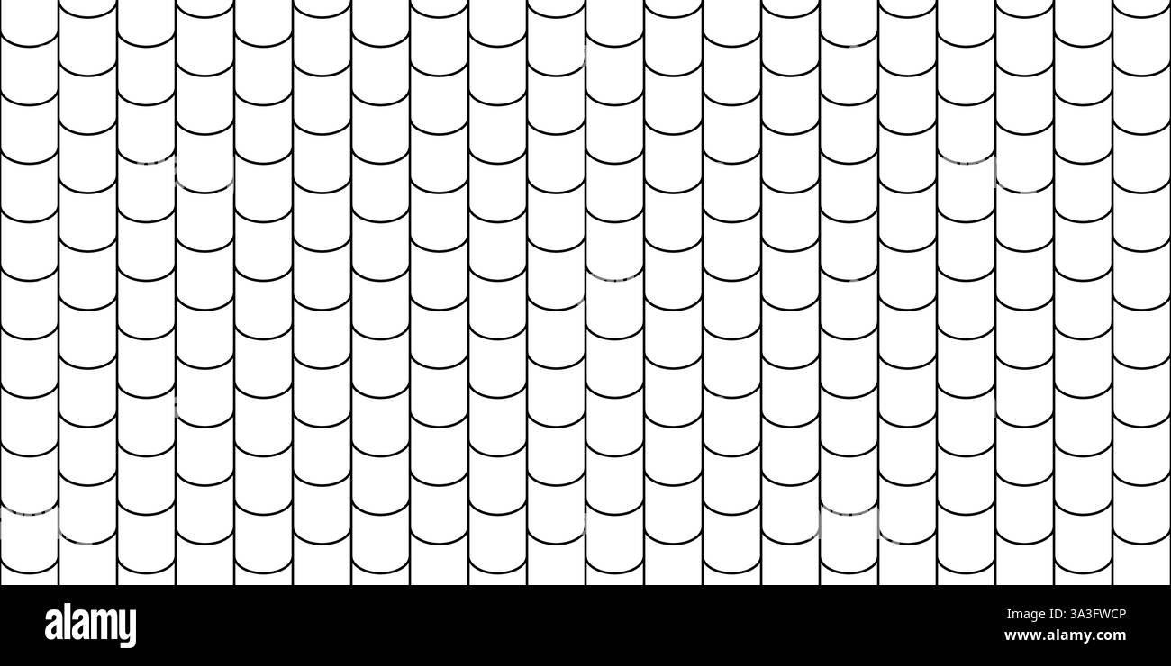Shingles roof seamless pattern. House roof tile texture. Geometric ...