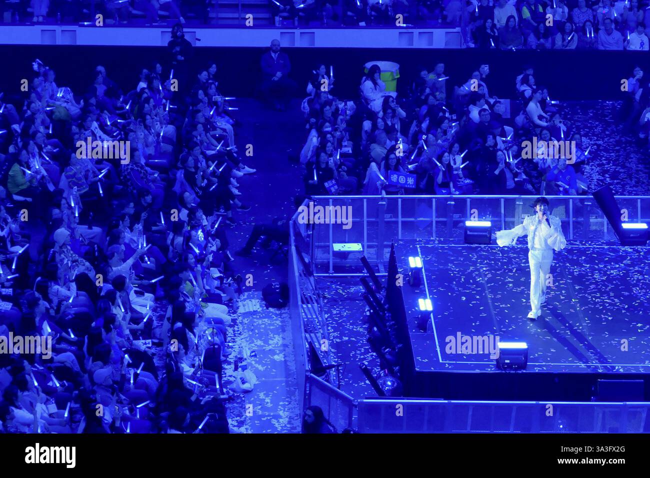 Toronto, Canada.14th March 2025. Chinese singer Charlie Zhou Shen ...