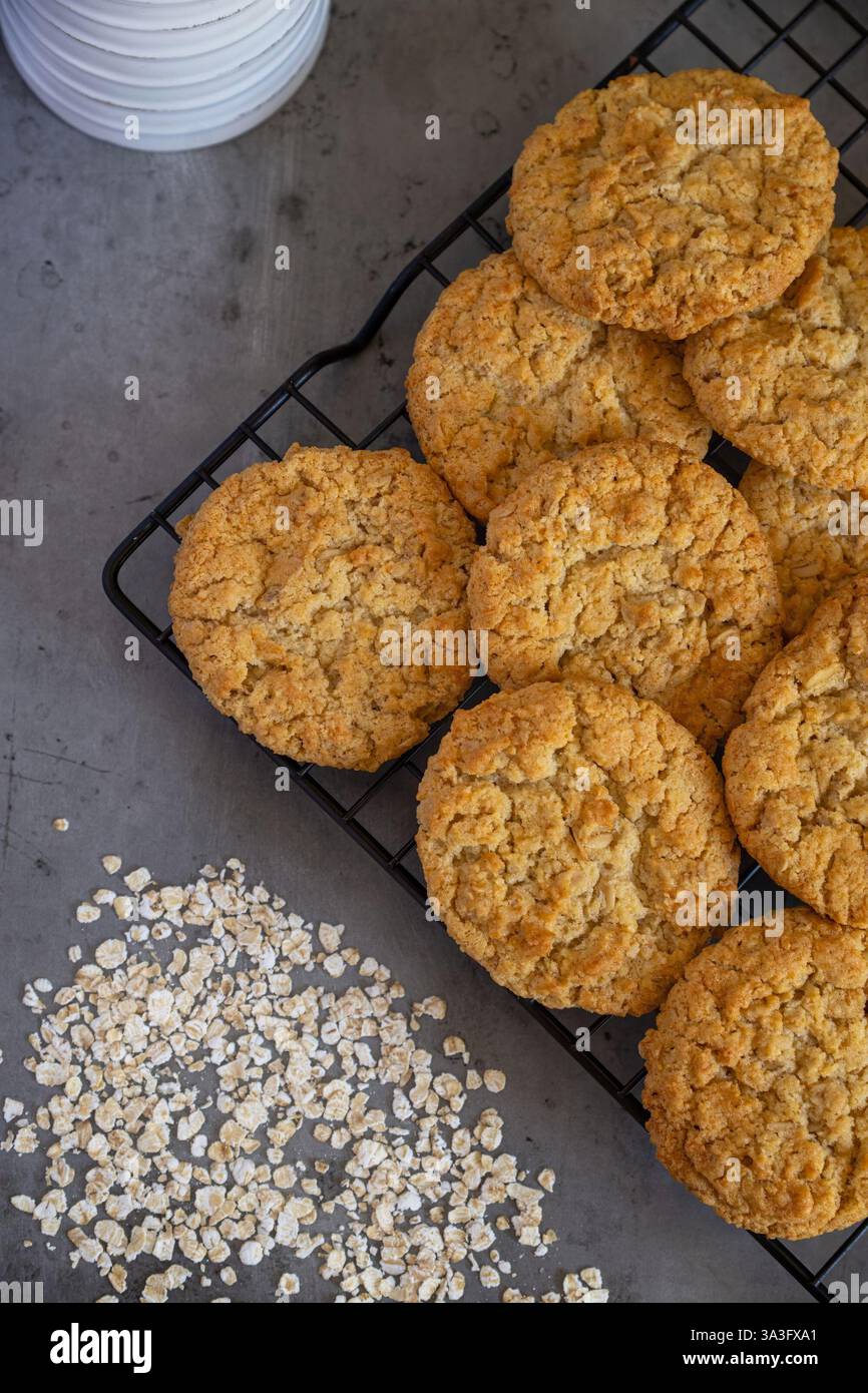 Anzac biscuits are a traditional sweet Australian cookie made with ...