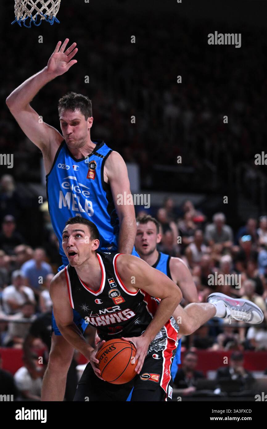 Wollongong, Australia. 16th Mar, 2025. Hyunjung Lee of the Hawks and ...
