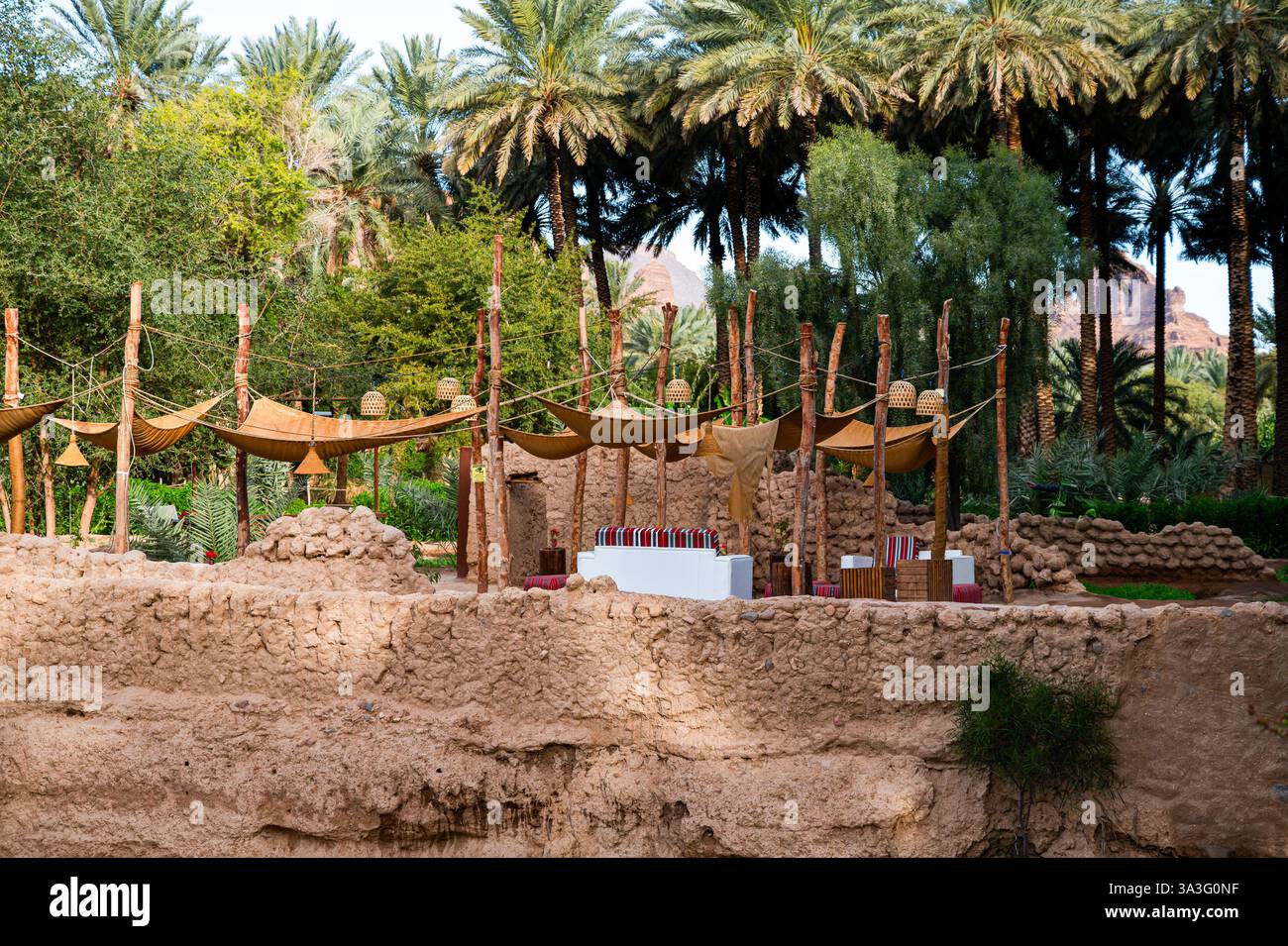 A beautiful View of a Oasis from Al Ula, Saudi Arabia Stock Photo - Alamy