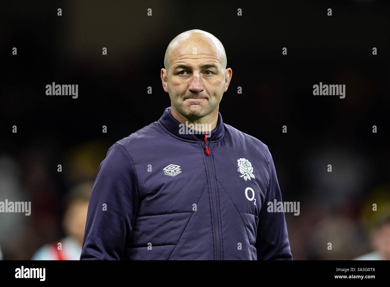 Head Coach Steve Borthwick of England during the 2025 Six Nations ...