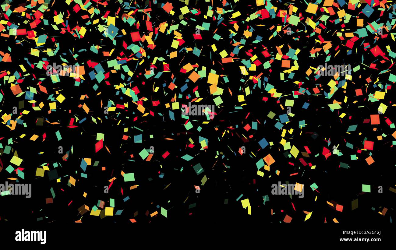 Abstract colorful confetti. Computer generated 3d render Stock Photo ...