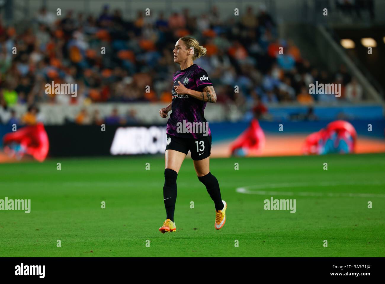 Houston Dash midfielder Sophie Schmidt (13) during an NWSL soccer match ...