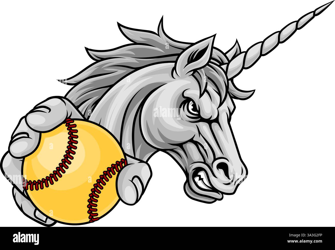 Angry unicorn baseball hi-res stock photography and images - Alamy