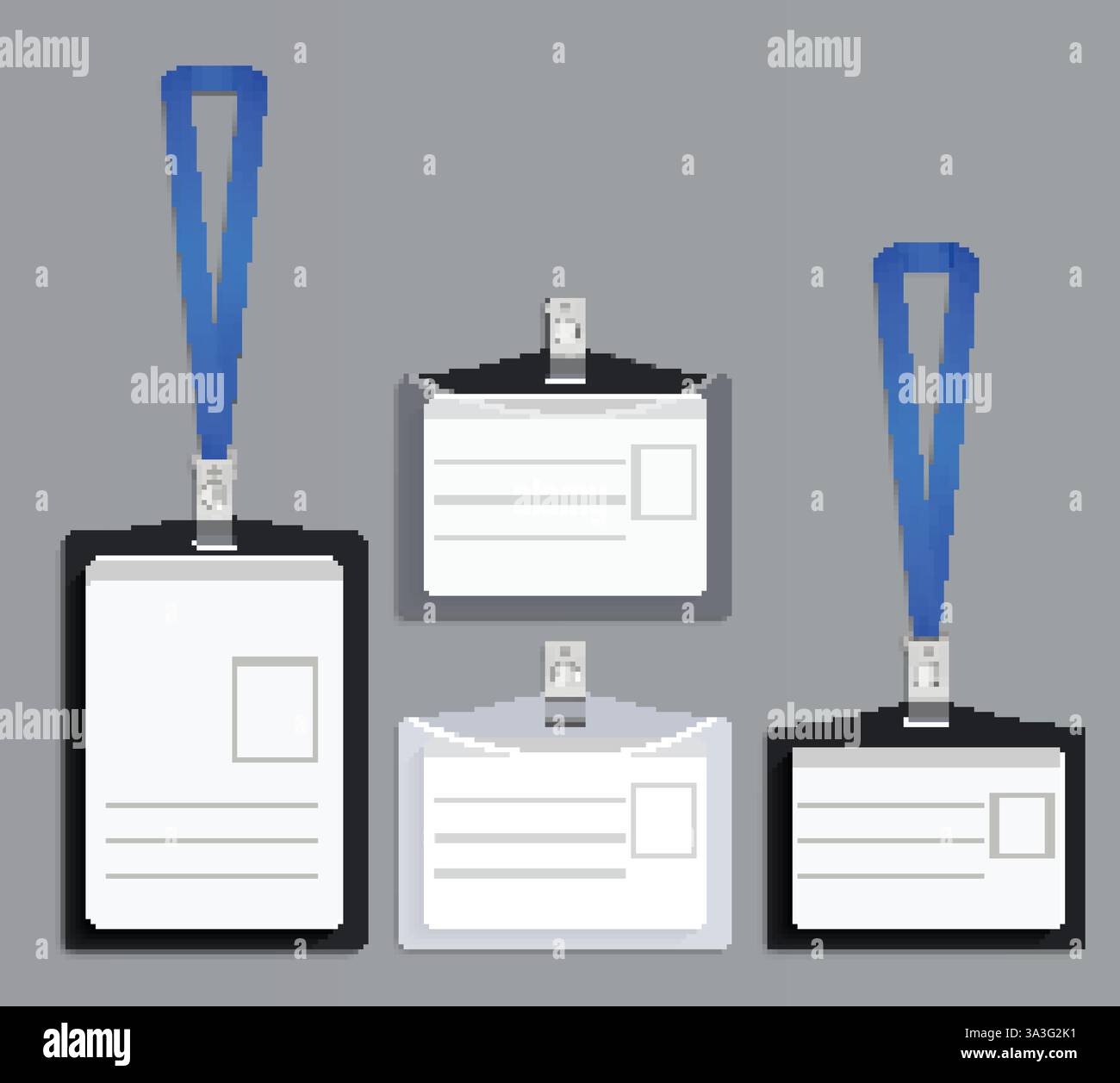 Name tag badge, retractor Stock Vector Image & Art - Alamy