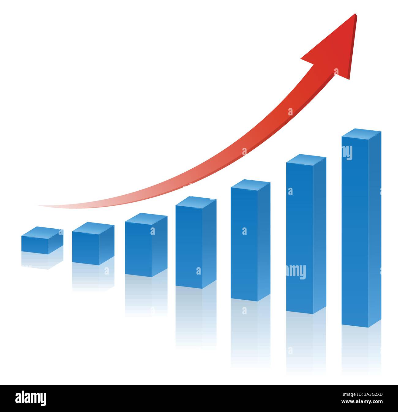 Rising arrow chart dollar Stock Vector Images - Alamy