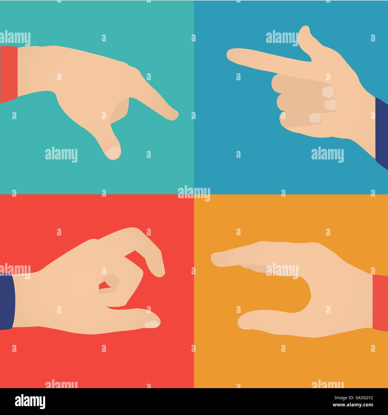 Business man pointing finger Stock Vector Images - Alamy