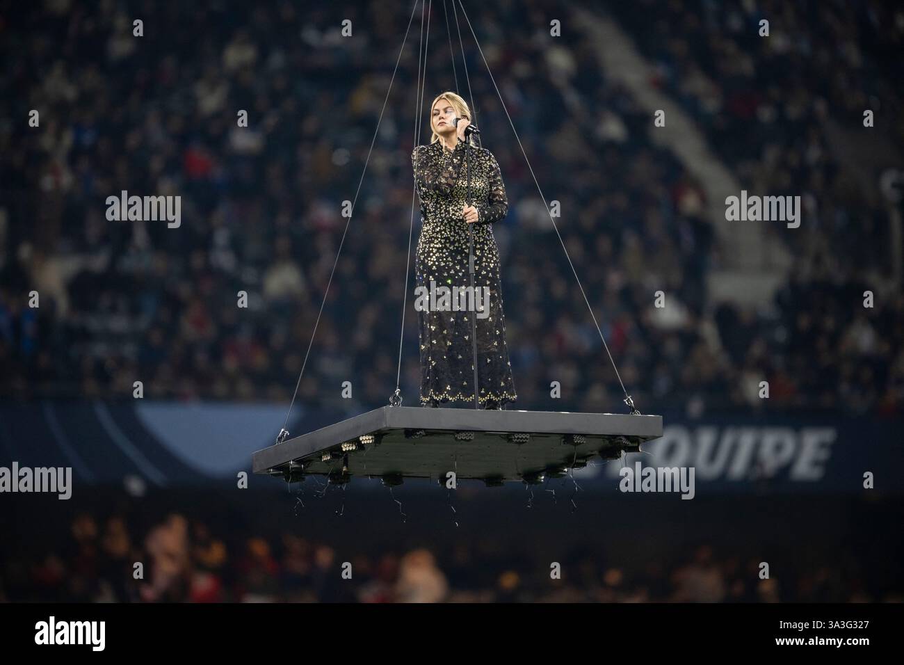 French singer Louane perfoms to reveal the song representing France at ...