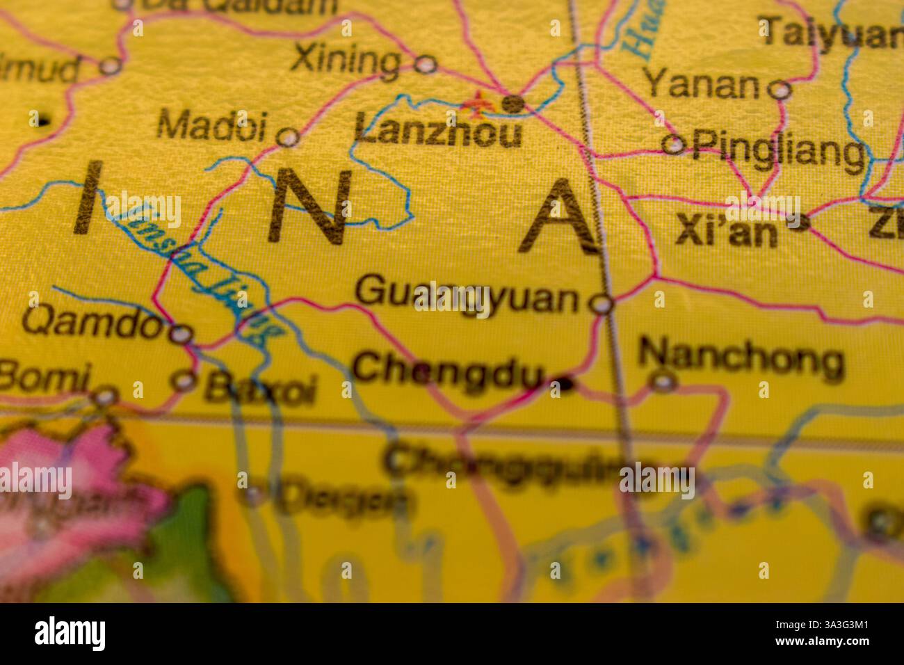 Xian map hi-res stock photography and images - Alamy