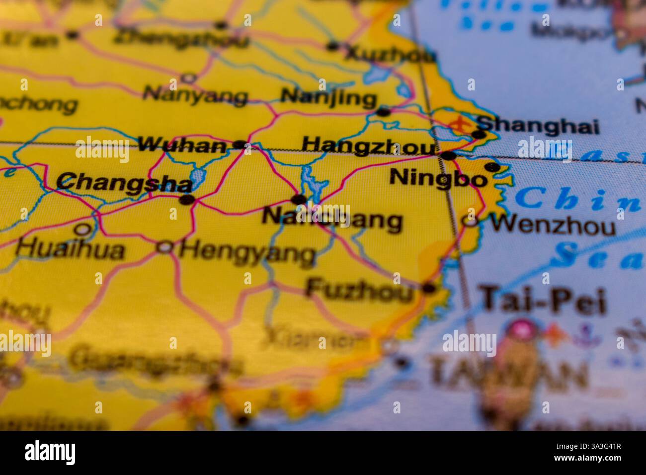 Vintage map of ningbo hi-res stock photography and images - Alamy