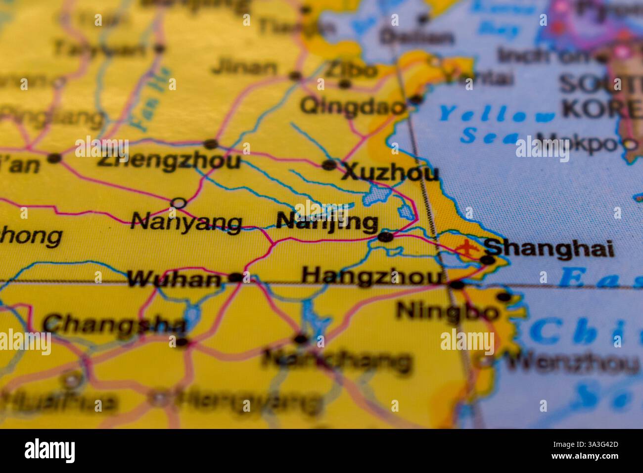 Map of nanjing hi-res stock photography and images - Alamy
