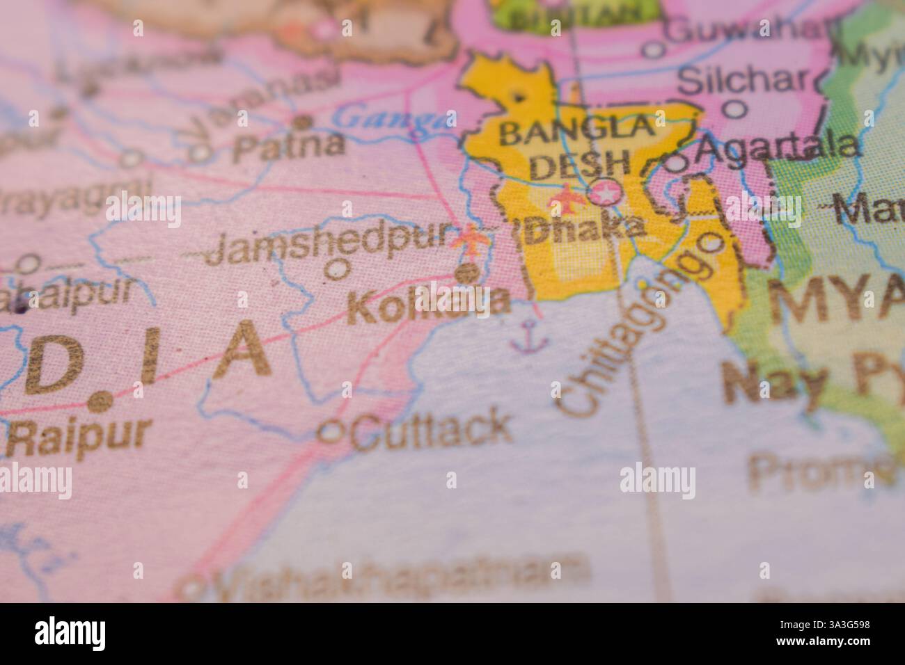 Dhaka map hi-res stock photography and images - Alamy