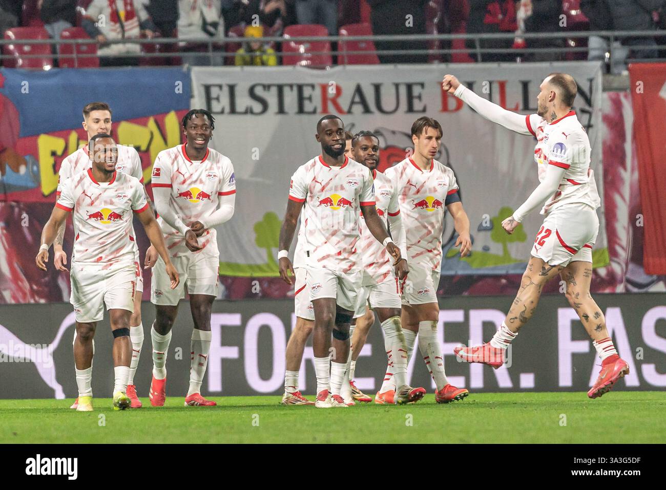 Leipzig, Deutschland 15. März 2025: 1.BL - 2024/2025 - RB Leipzig vs. Borussia Dortmund Im Bild ...