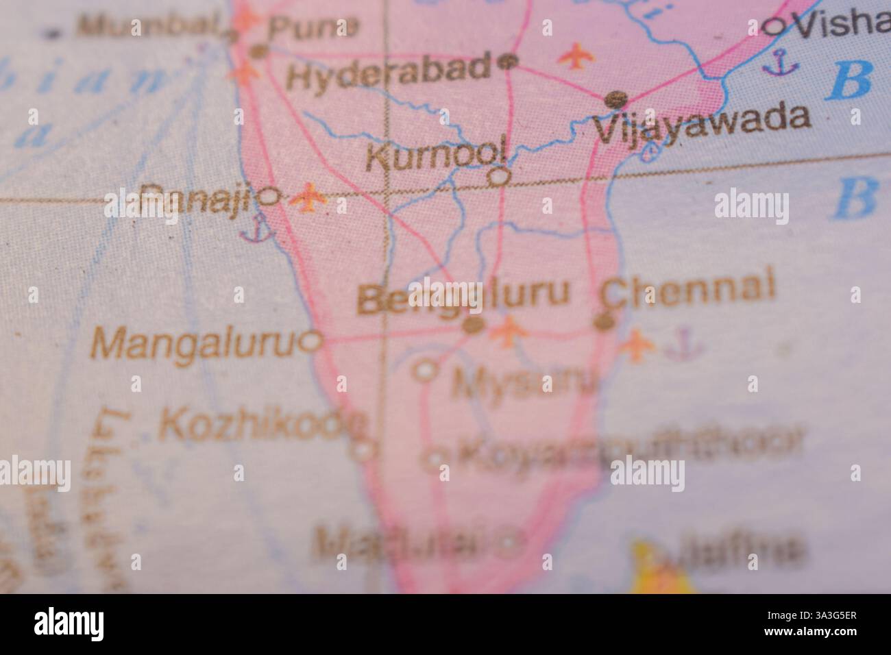 On The World Map Colorful Geo Political World Map Stock Photo - Alamy