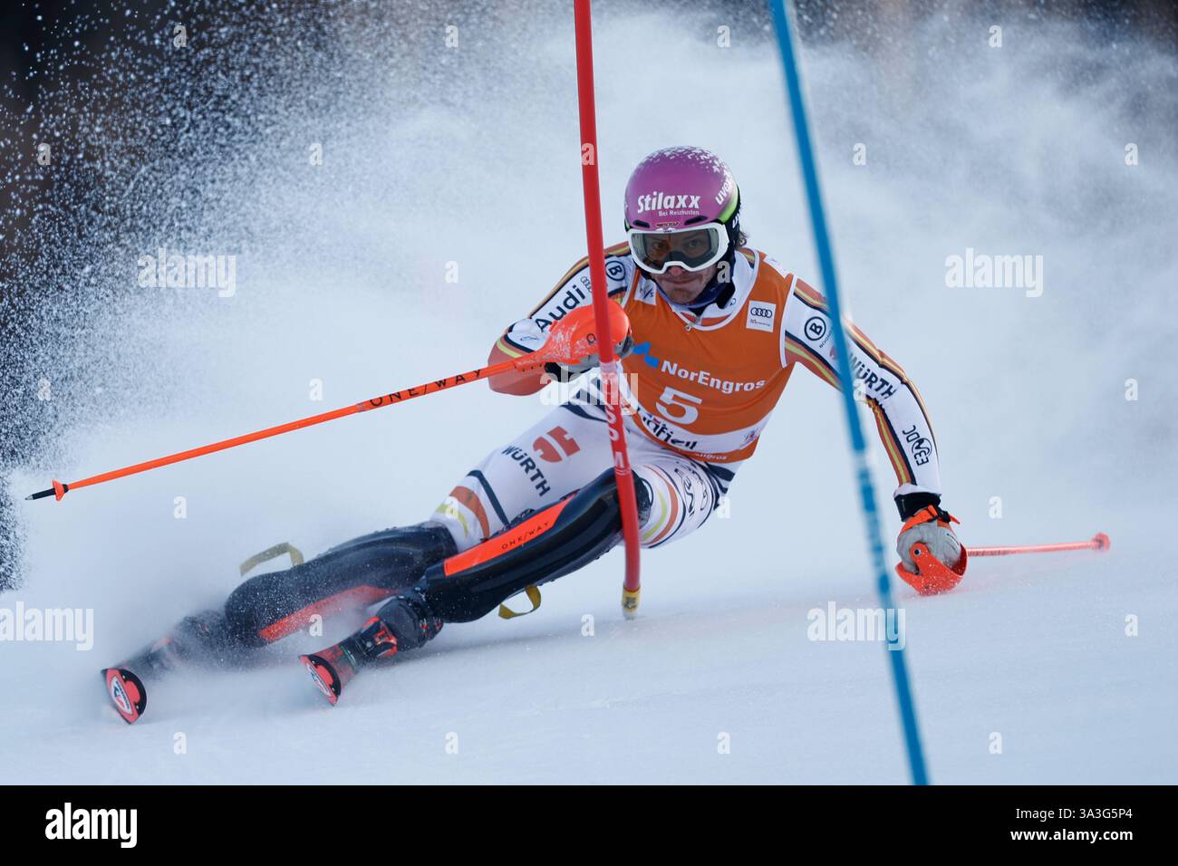Germany's Linus Strasser competes in an alpine ski, men's World Cup ...