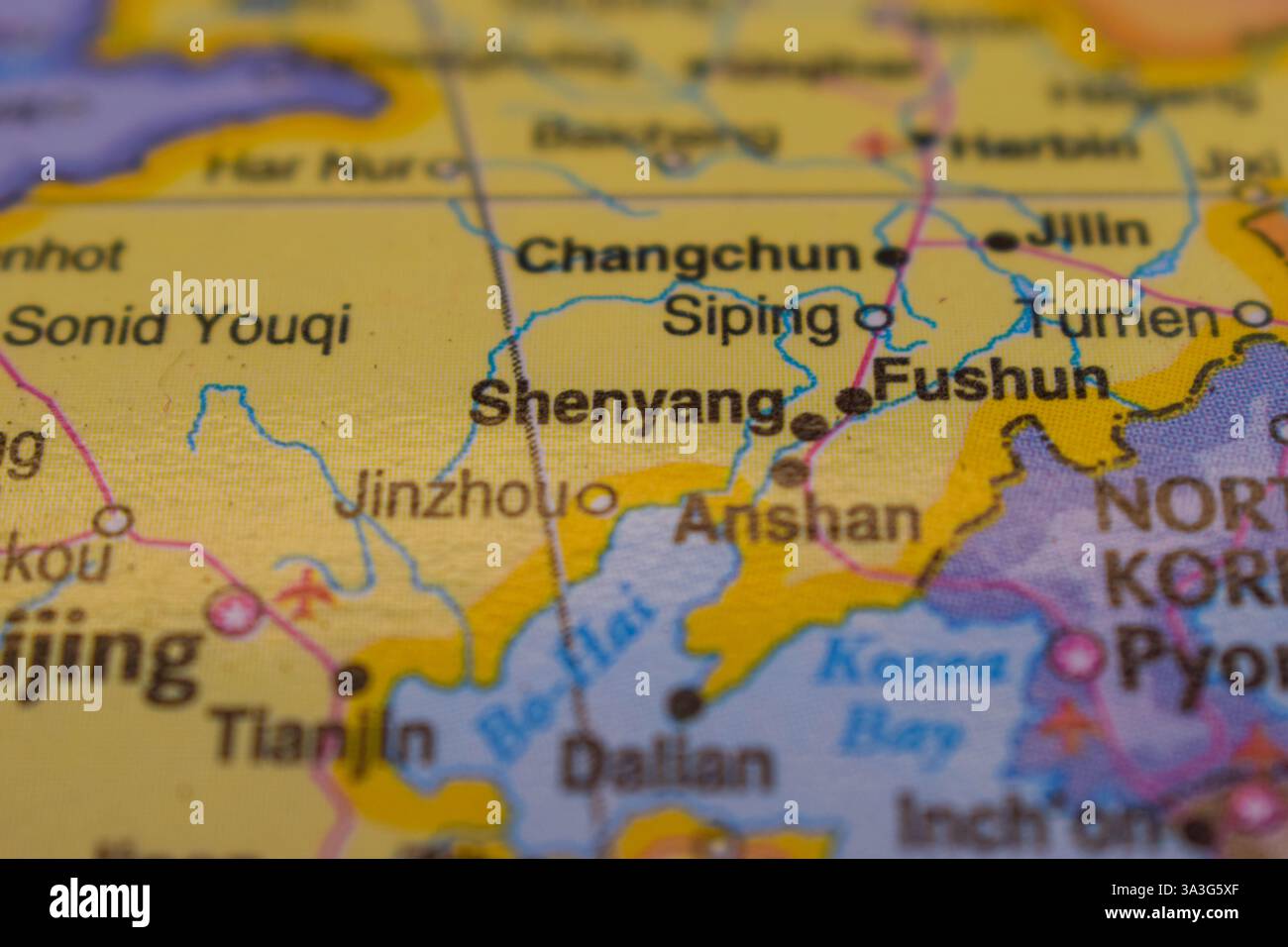 Shenyang map hi-res stock photography and images - Alamy