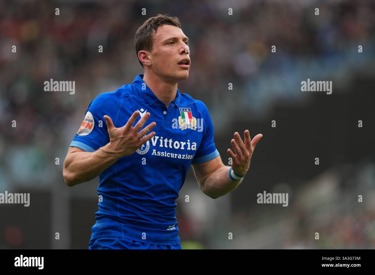 Paolo Garbisi of Italy during the Six Nations rugby match between Italy ...