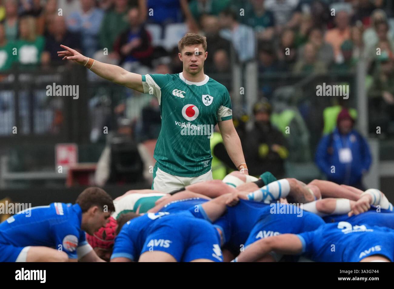 Jack Crowley of Ireland during the Six Nations rugby match between ...