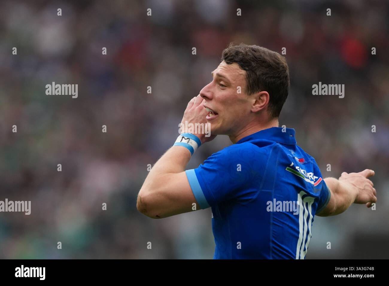 Paolo Garbisi of Italy during the Six Nations rugby match between Italy ...