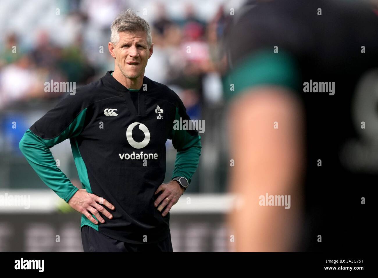 Andy Farrell, Head coach of Ireland, during the Six Nations rugby match ...