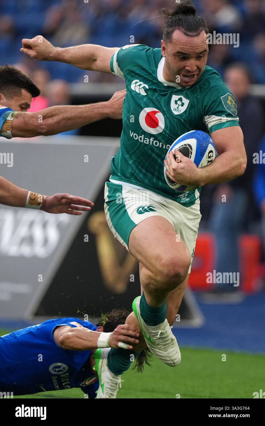 James Lowe of Ireland during the Six Nations rugby match between Italy ...