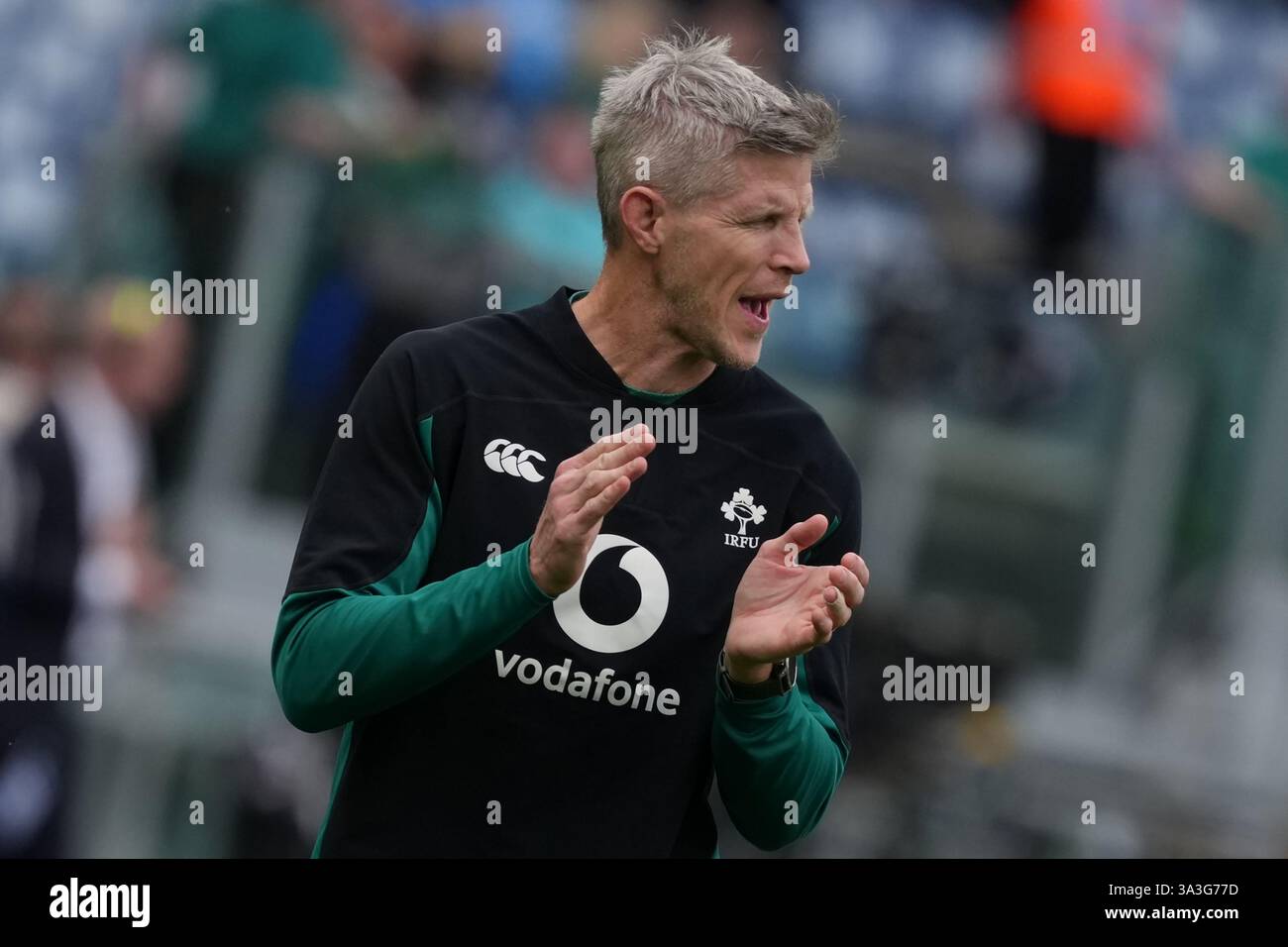 Andy Farrell, Head coach of Ireland, during the Six Nations rugby match ...