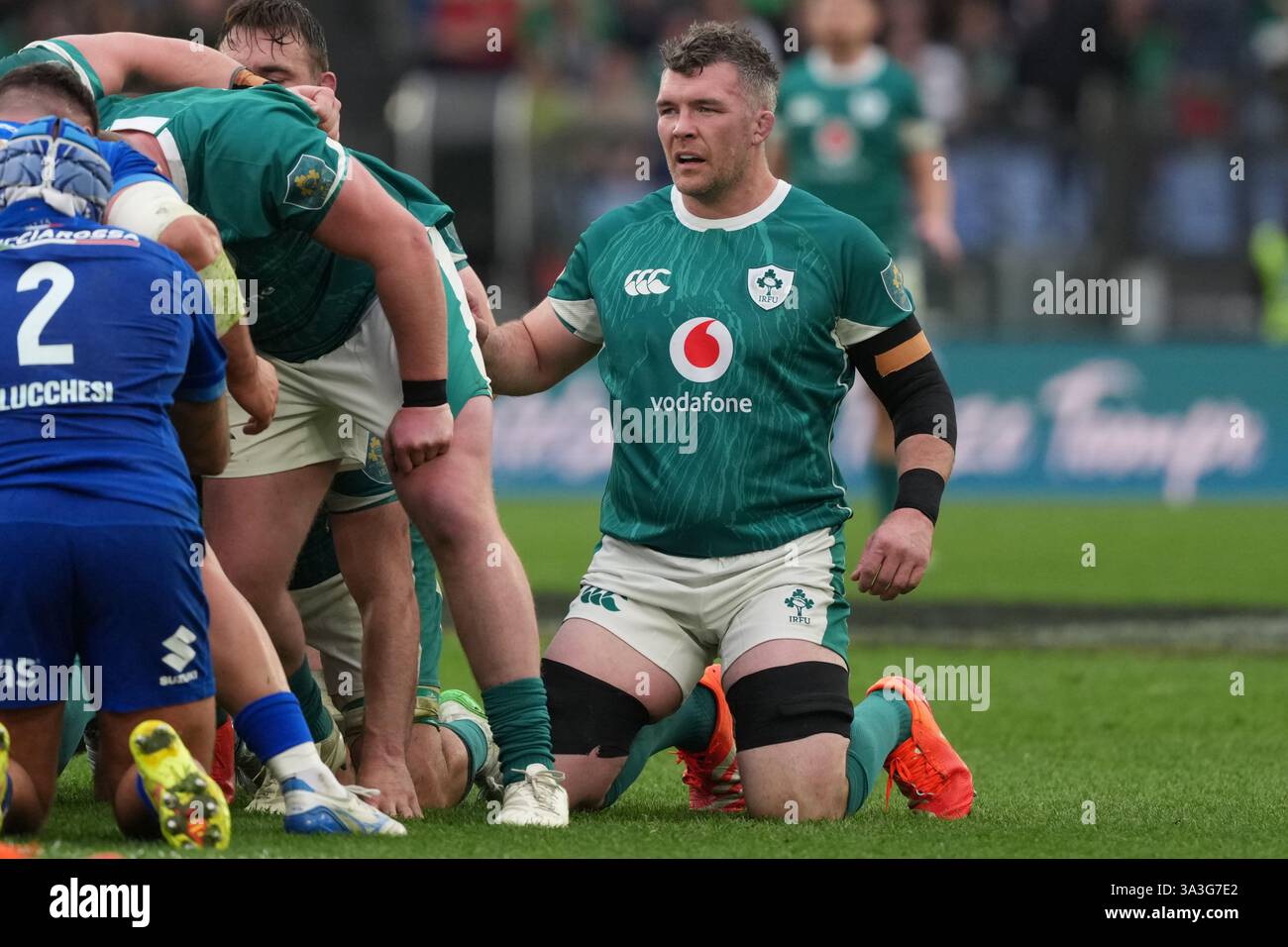 Peter O'Mahony of Ireland during the Six Nations rugby match between ...