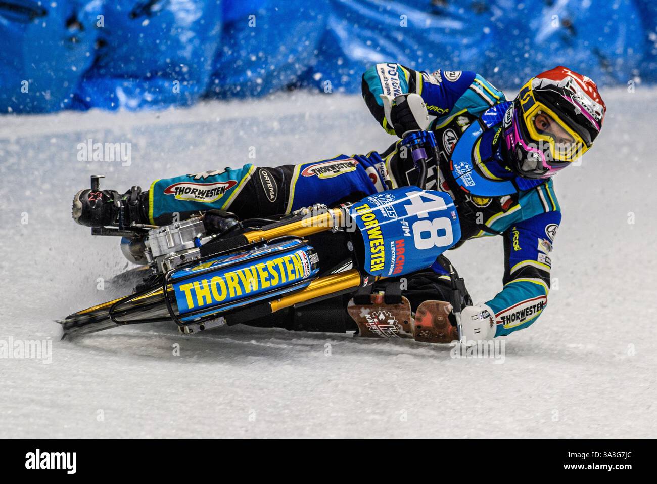 Inzell, Germany. 15th Mar, 2025. Luca Bauer (48) of Germany in action ...
