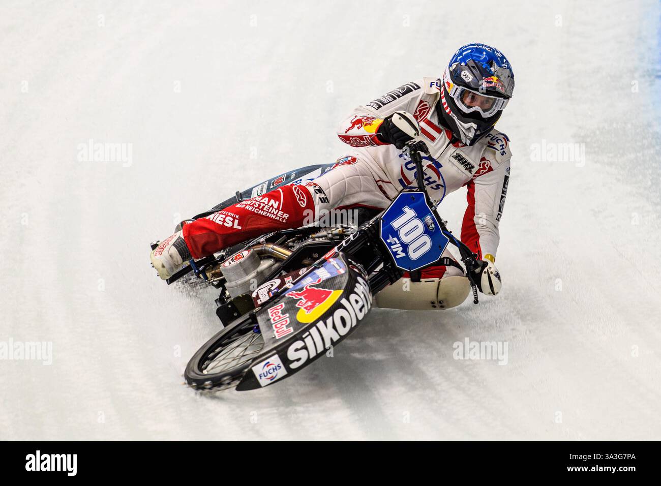 Franky Zorn (100) of Austria in action during practice for the Ice ...