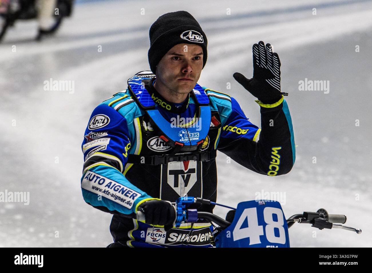 Inzell, Germany. 15th Mar, 2025. Luca Bauer (48) of Germany during the ...