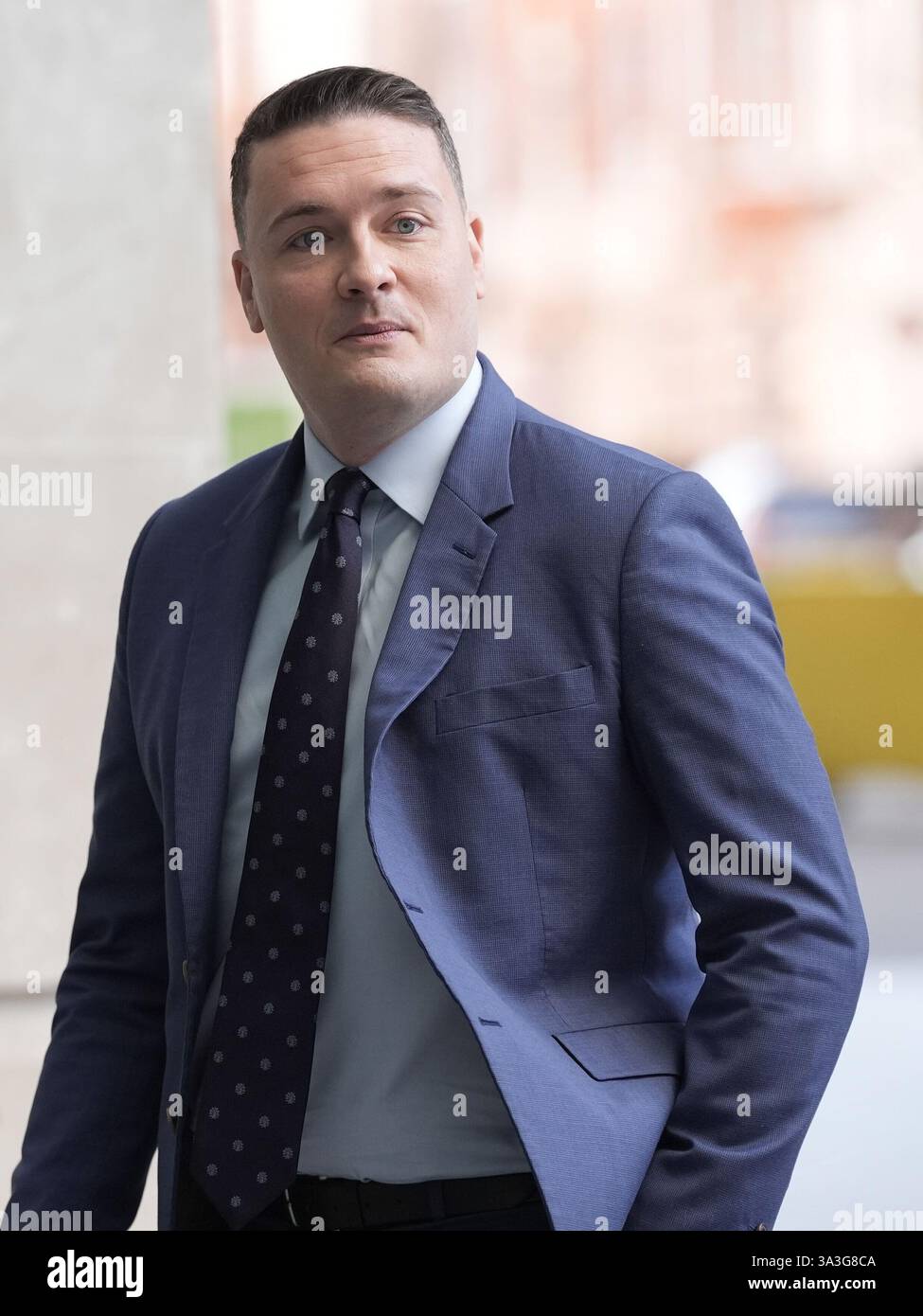 Health Secretary Wes Streeting arrives at BBC Broadcasting House in ...