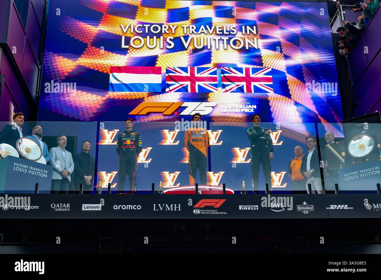 Australia, Australia. 16th Mar, 2025. PODIM OF THE RACE - Formula 1 ...