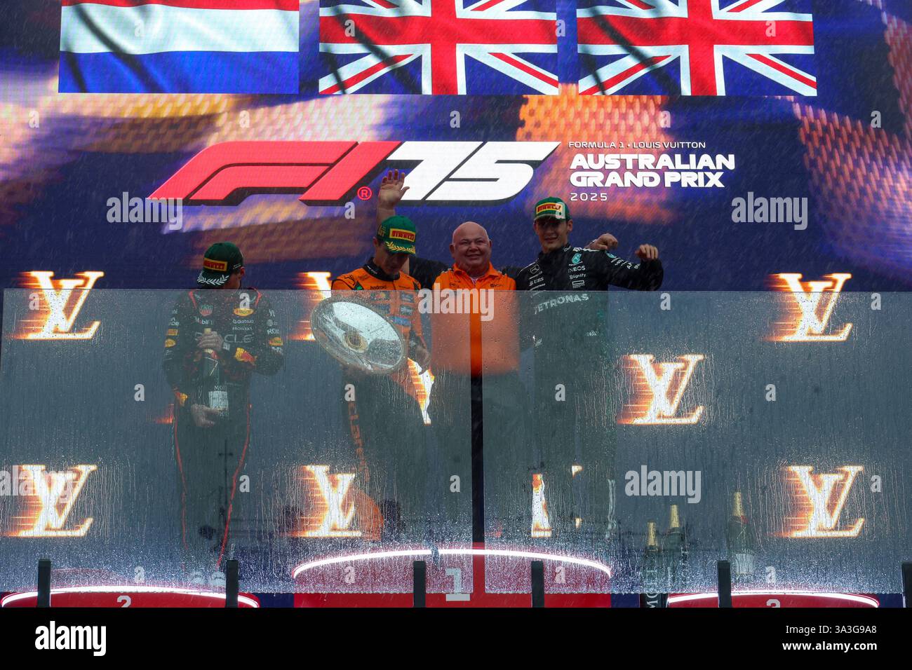 2/19/2025 - PODIM OF THE RACE - Formula 1 Louis Vuitton Australian ...