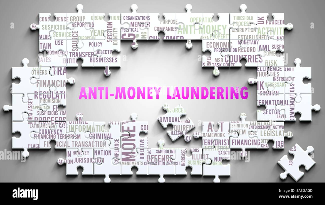 Anti money laundering as a complex subject hi-res stock photography and ...