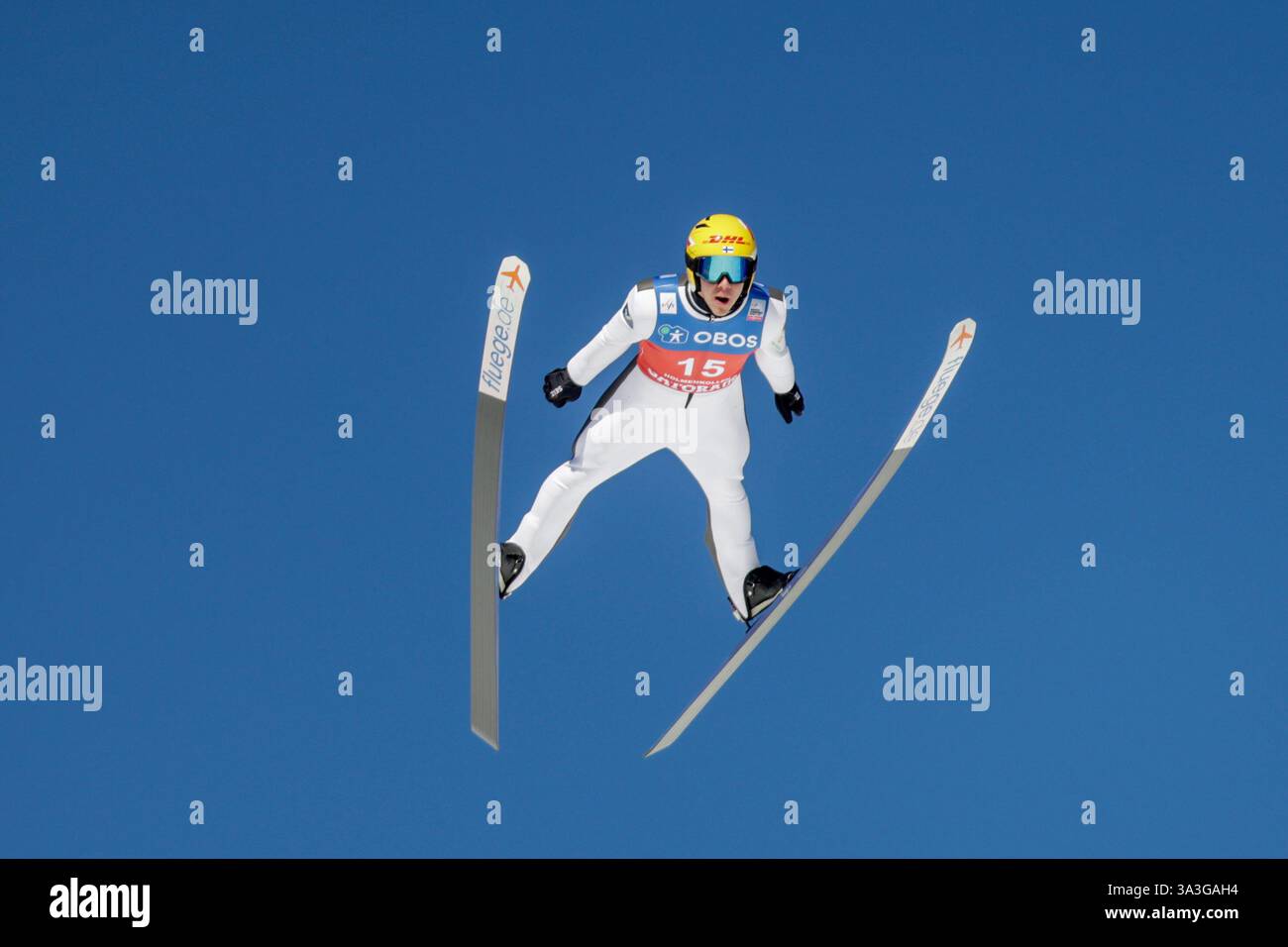 Finland's Otto Niittykoski during the combined individual ski jumping ...