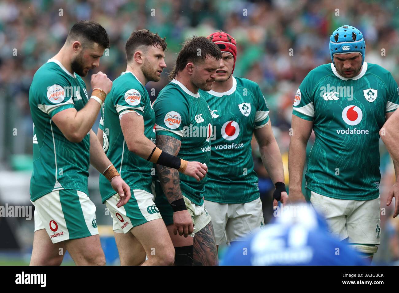Rome, Italy - 15.03.2025: Garry Ringrose of Ireland, Finlay Bealham of ...