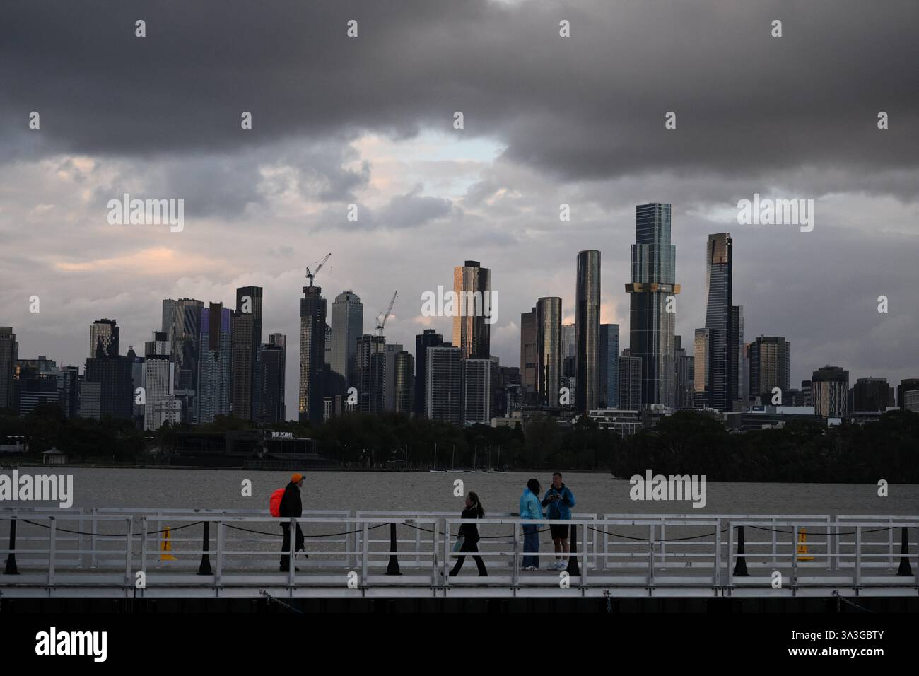 Melbourne, Australia. 16th Mar, 2025. The Melbourne central business ...
