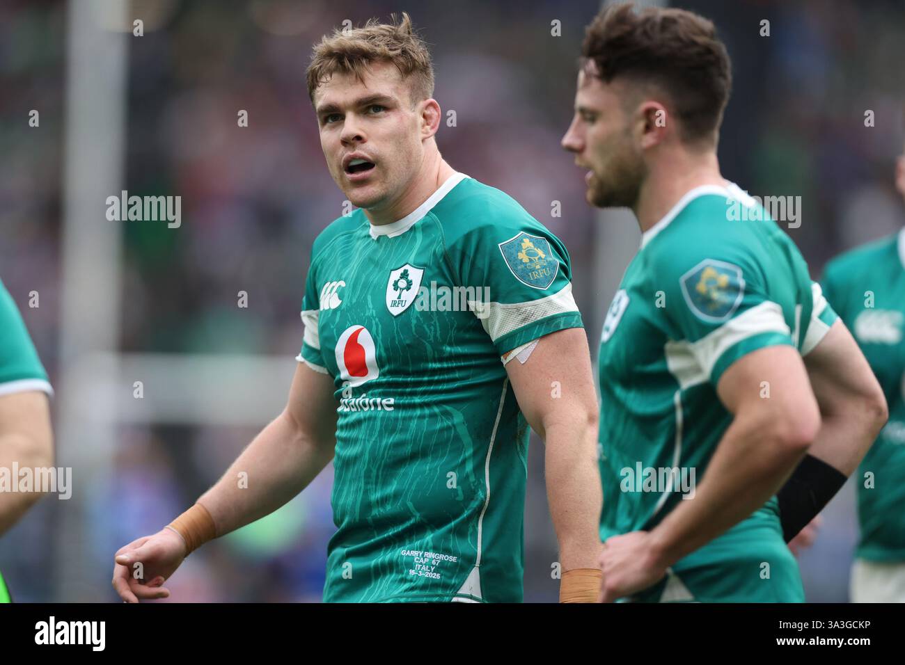 Rome, Italy - 15.03.2025: Garry Ringrose of Ireland seen in action ...