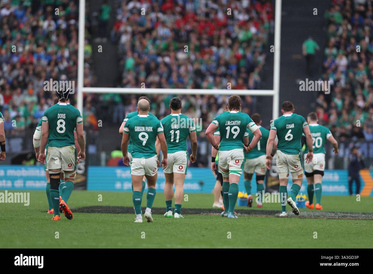 Rome, Italy - 15.03.2025: ireland players during the M6N Guinness Six ...